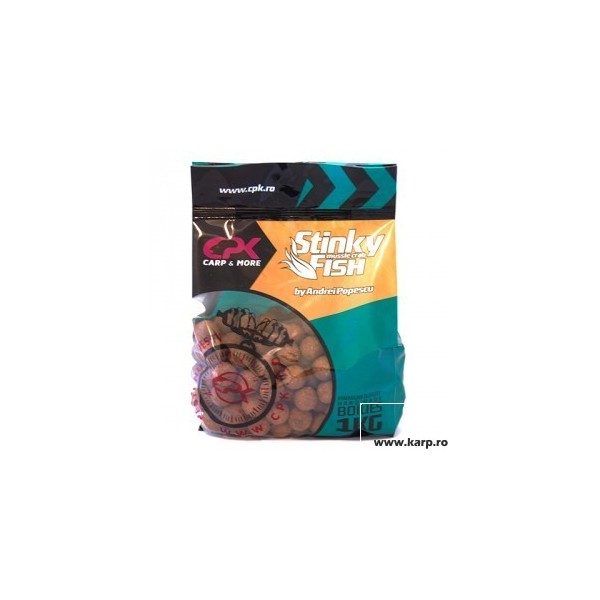 Boilies Stinky Fish Solubile CPK, 1kg Marime 16 mm