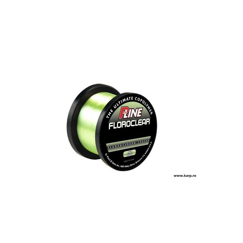 Fir Monofilament P-Line Floroclear, Mist Green, 1000m Variante Fire 0.25 mm
