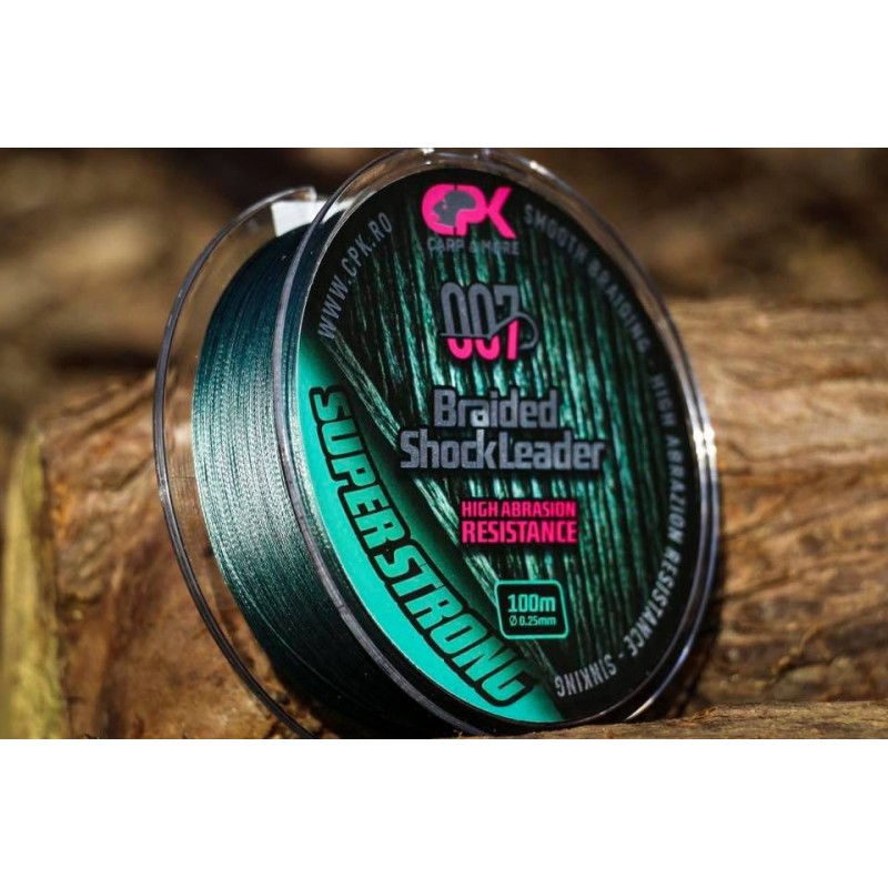 Fir Textil Inaintas CPK Braided Shock Leader, Verde, 100m Variante Fire ...