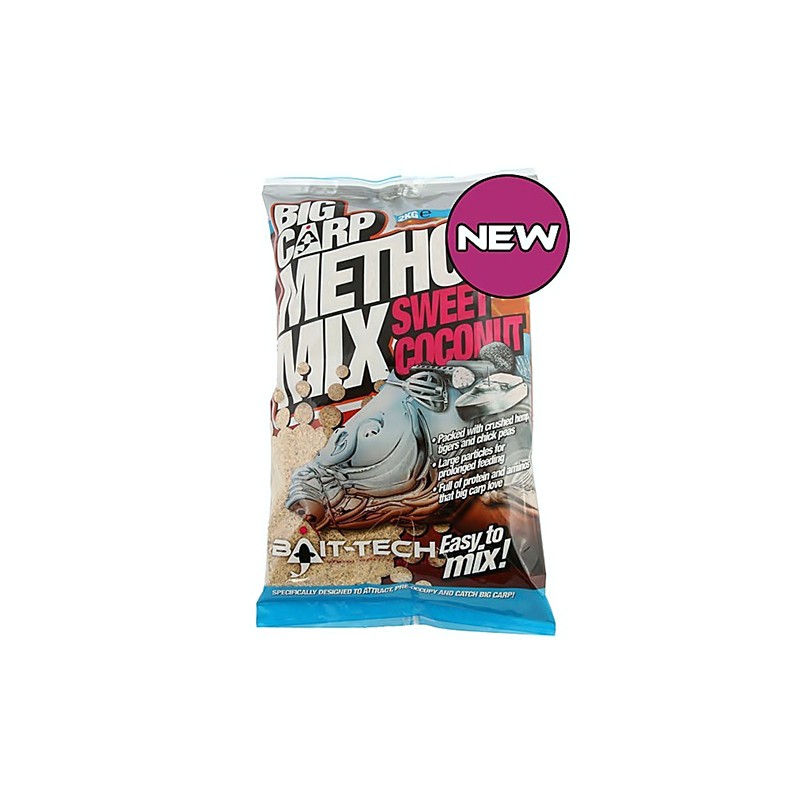 Pastura Bait-Tech Big Carp Method Mix Sweet Coconut Groundbait, 2kg